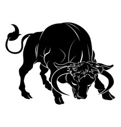 Taurus the bull star sign Royalty Free Vector Image