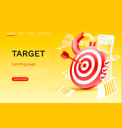 Target arrows banners Royalty Free Vector Image