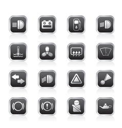 Dashboard car icons Royalty Free Vector Image - VectorStock