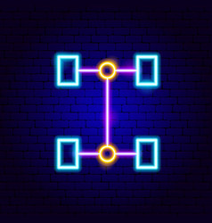 Settings neon label Royalty Free Vector Image - VectorStock