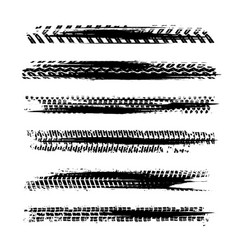 Tire tracks elements-02 Royalty Free Vector Image