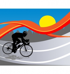 Cycling athletic sport cartoon set Royalty Free Vector Image