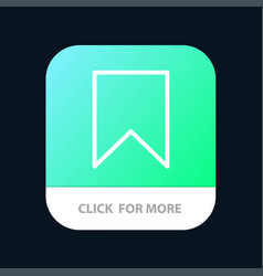 Flag instagram interface save tag bold and thin Vector Image