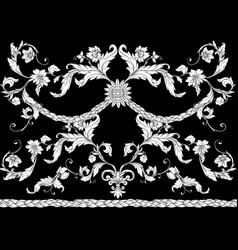 Seamless pattern in baroque rococo victorian Vector Image