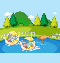 Simple nature landscape background Royalty Free Vector Image