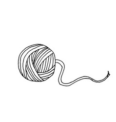 Ball wool equipment knitted icon design Royalty Free Vector