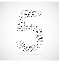 Music dandelion flower Royalty Free Vector Image