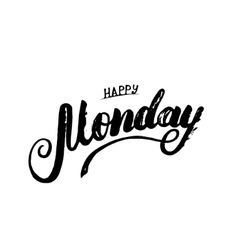 Monday brush pen modern calligraphy Royalty Free Vector