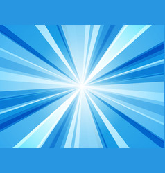Blue explosion background with rays Royalty Free Vector