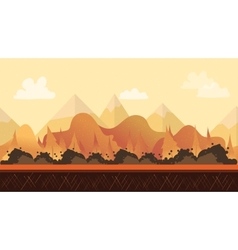 Seamless spring forest landscape never ending Vector Image