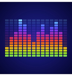 Music equalizer dynamic volume Royalty Free Vector Image