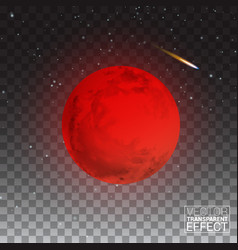 Realistic full moon Royalty Free Vector Image - VectorStock