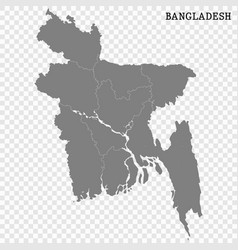 High detailed map of bangladesh with navigation Vector Image