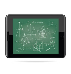 Mathematics sketches on school board Royalty Free Vector