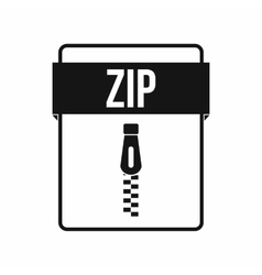 Zip line icon on white Royalty Free Vector Image