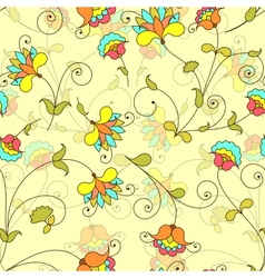 Abstract yellow lotus flower Royalty Free Vector Image