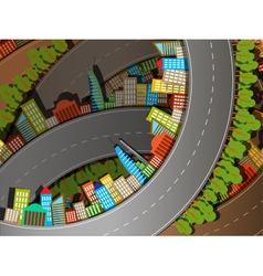 3d road Royalty Free Vector Image - VectorStock