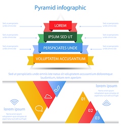 Pyramid for infographics Royalty Free Vector Image