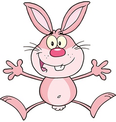 Happy cartoon rabbit Royalty Free Vector Image