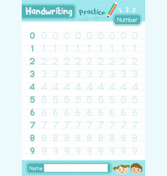 Number 7 transportation tracing worksheet Vector Image