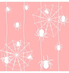 Spiders and web seamless background Royalty Free Vector