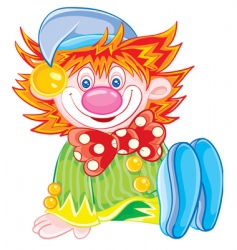 Celebratory clown Royalty Free Vector Image - VectorStock