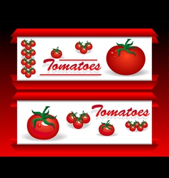 Tomato menu board Royalty Free Vector Image - VectorStock