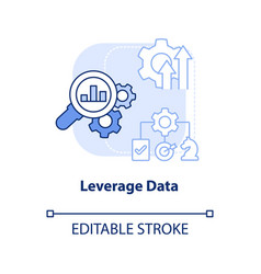 Operations blue gradient concept icon Royalty Free Vector