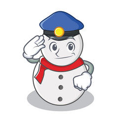 Snowman walking Royalty Free Vector Image - VectorStock