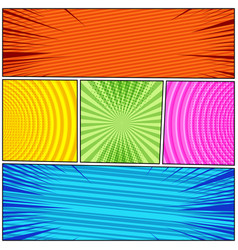 Comic book vertical template Royalty Free Vector Image