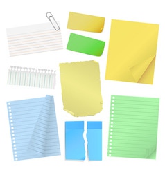 Post it note paper Royalty Free Vector Image - VectorStock
