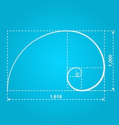 Golden section formes pattern Royalty Free Vector Image