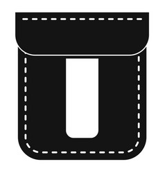 Simple pocket lineart Royalty Free Vector Image