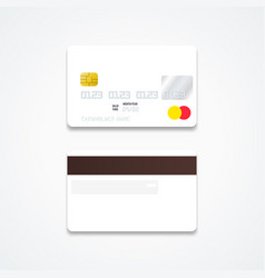 Credit card bank account statement template Vector Image