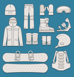 Set of mountains on white Royalty Free Vector Image