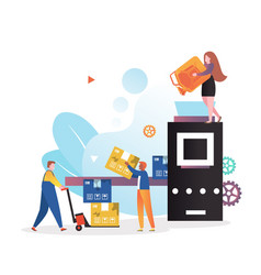 Waste sorting different types garbage paper Vector Image