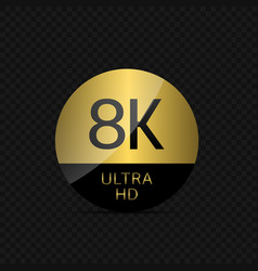 4k ultra hd symbol Royalty Free Vector Image - VectorStock
