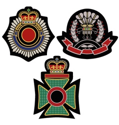 Classic royal emblem badge Royalty Free Vector Image