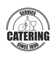 Catering logo emblem Royalty Free Vector Image