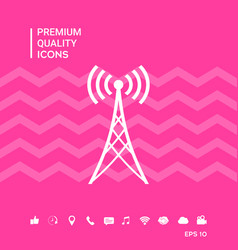 Radio masts antenna towers set Royalty Free Vector Image