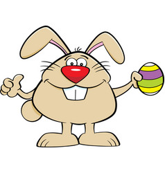 Cartoon boy on an easter egg hunt Royalty Free Vector Image