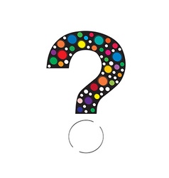 Large question mark sketch Royalty Free Vector Image