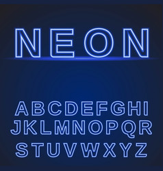 Ai letter neon light artificial intelligence easy Vector Image