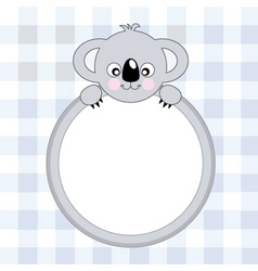 Frame baby boy for text or photo Royalty Free Vector Image