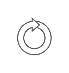 Circle arrow chart cycle icon circular Royalty Free Vector