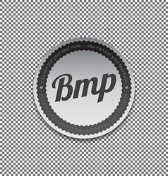 Green label isolated transparent background Vector Image