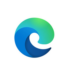 Microsoft edge browser brand logo symbol with name