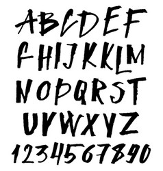 Graffiti alphabet urban font Royalty Free Vector Image