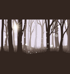 Cartoon of background forest bright Royalty Free Vector