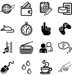 Kindergarten school education icons Royalty Free Vector